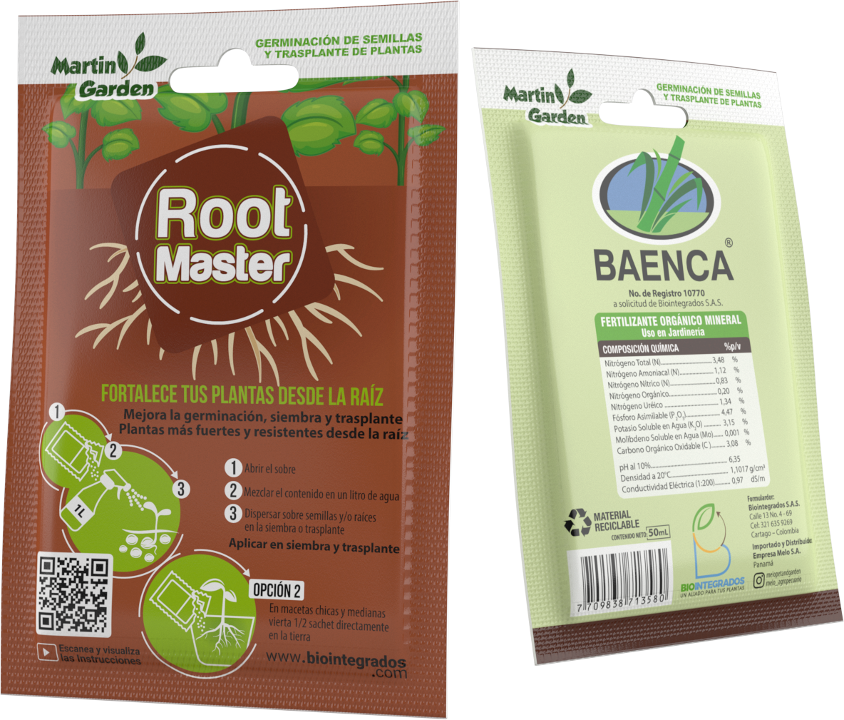 Enraizador Sachet Root Master Baenca 50 Ml – MELO Pet and Garden