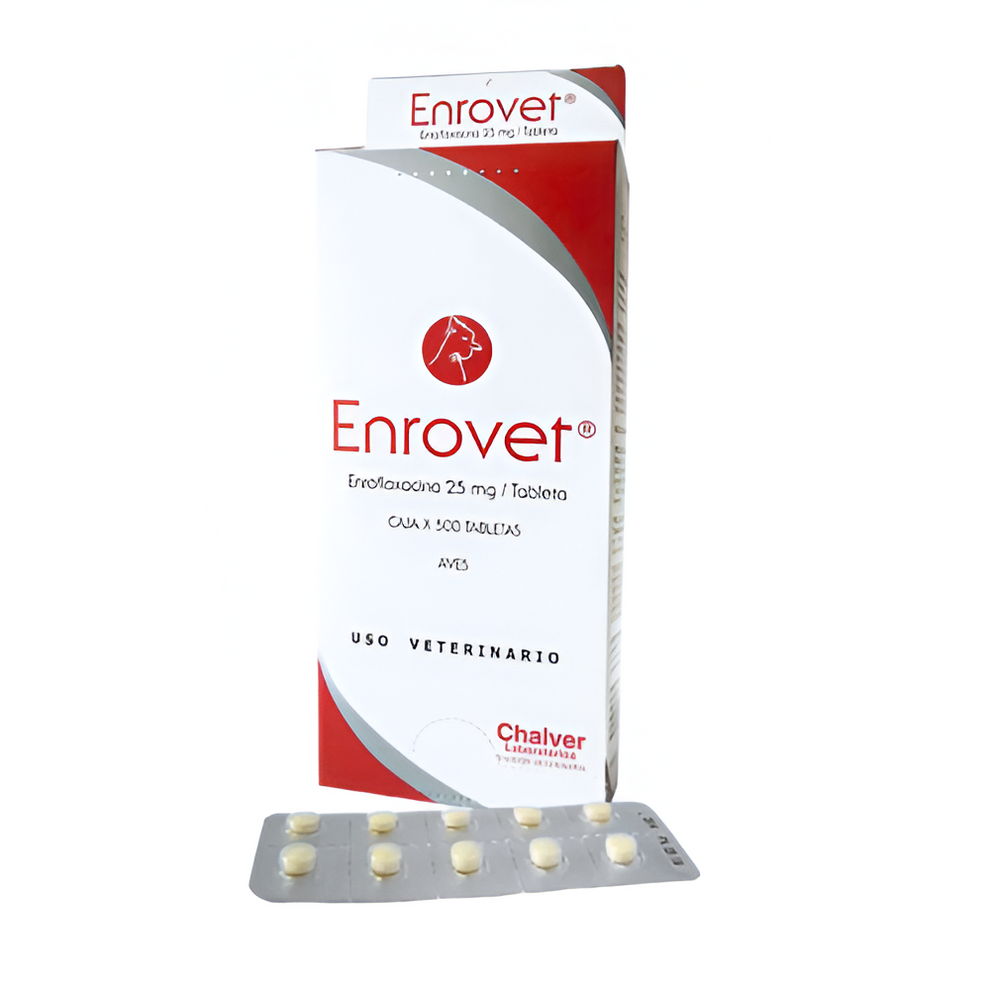 Enrovet 25 Mg Caja de 500 Tabletas – MELO Pet and Garden